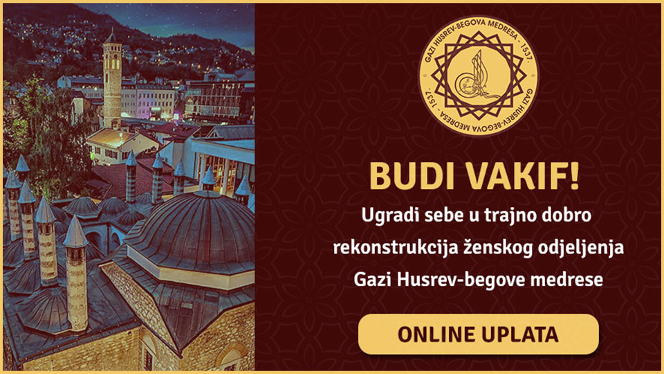 Vakuf Za Medresu - Vakufska direkcija Sarajevo